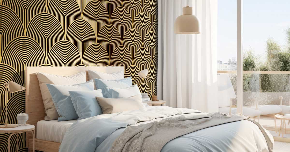 Køb art deco tapet online - Fototapet