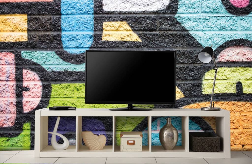 Graffiti vägg - Wallgroup Fototapet