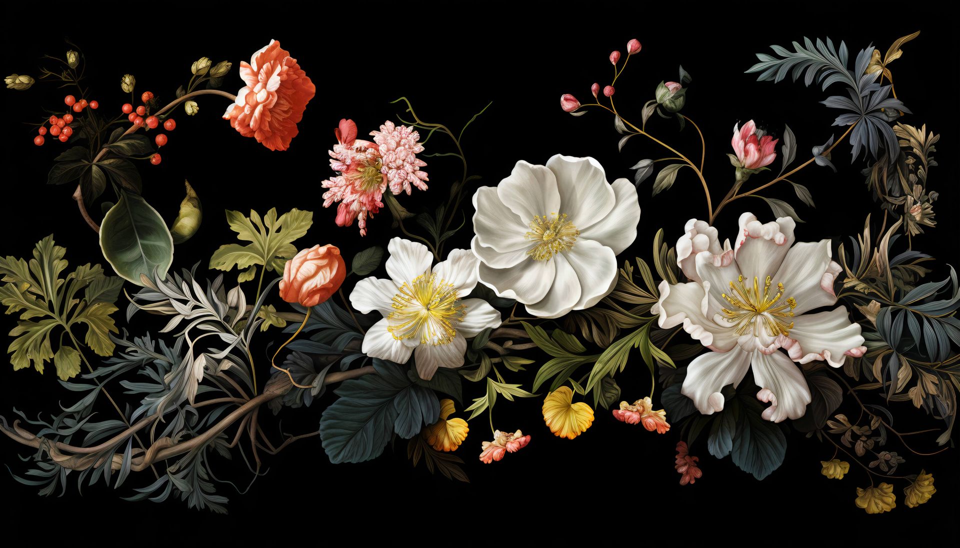 Fototapet - Botanic Frenzy #2 - Tapet.com