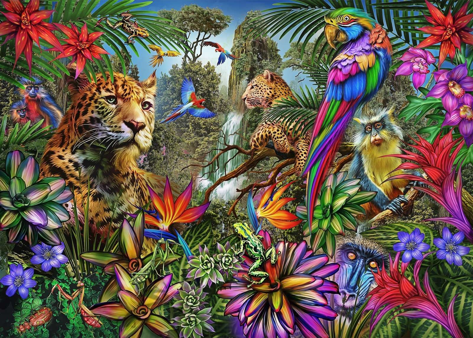 Fototapet - Leopard Jungle - Tapet.com