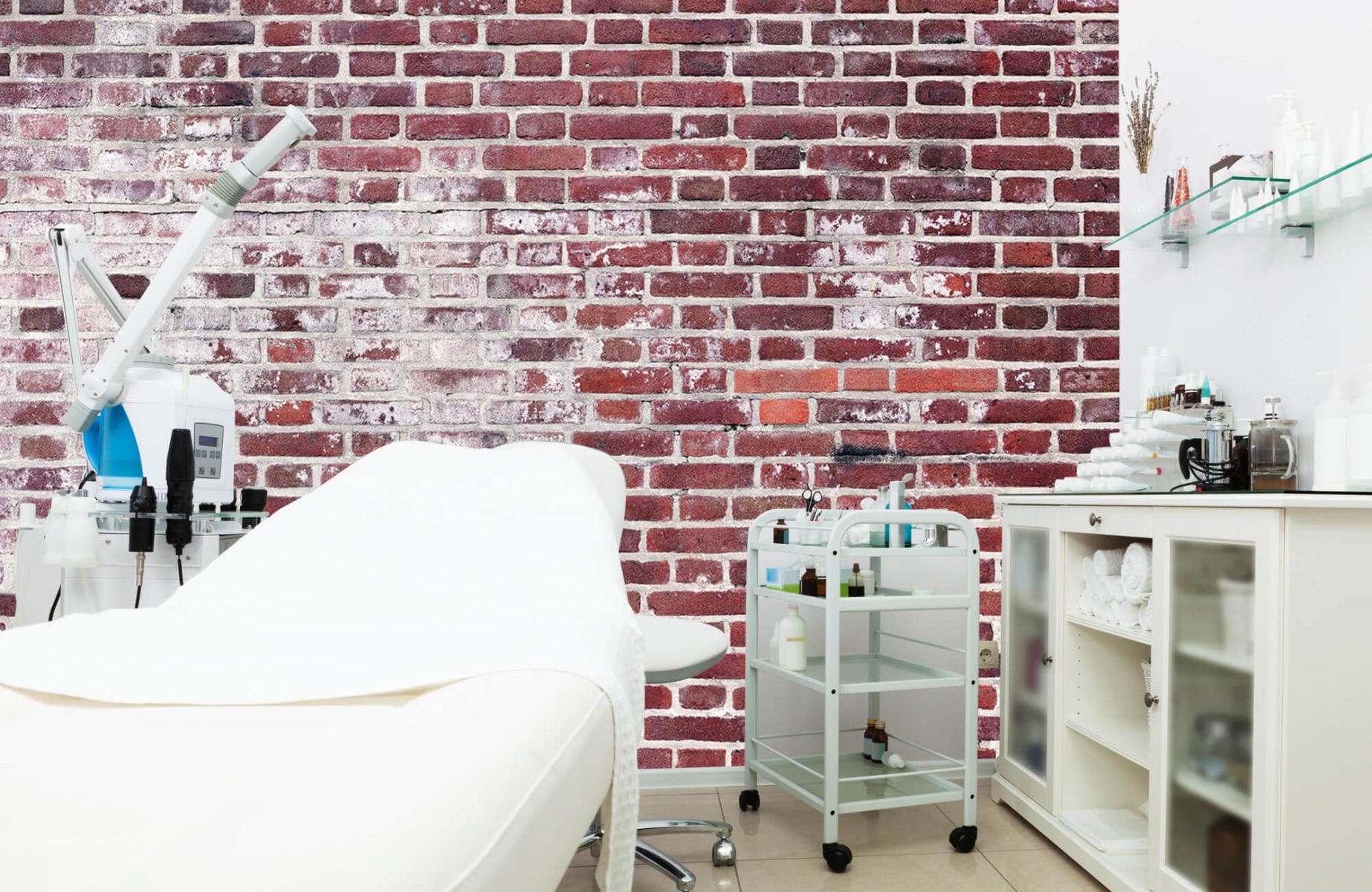 Tegelstenar med cement - Wallgroup Fototapet